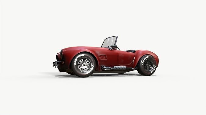 3D model Low poly Ac cobra car VR / AR / low-poly | CGTrader