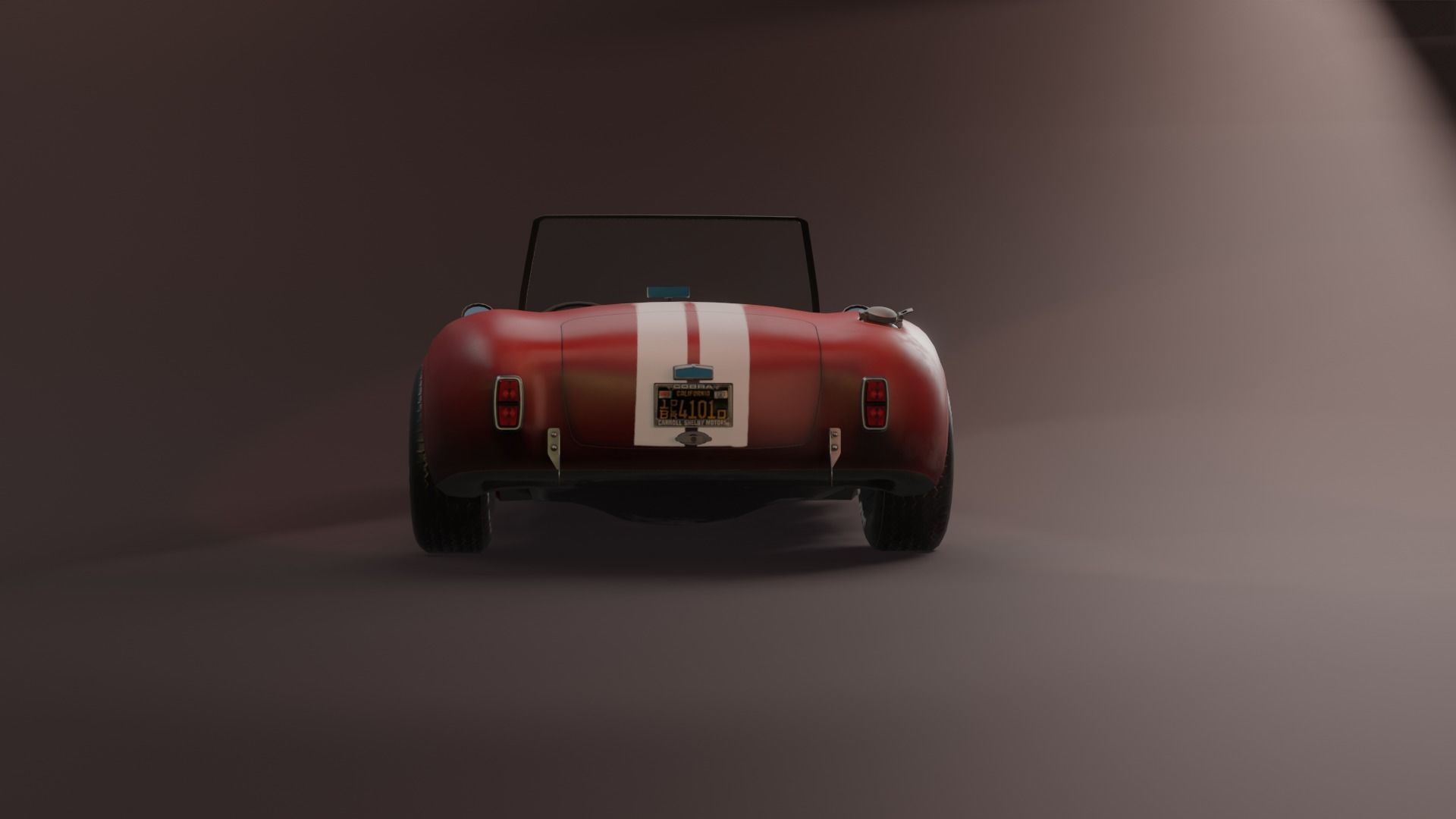 3D model Low poly Ac cobra car VR / AR / low-poly | CGTrader
