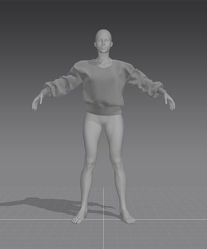 Clothes for Marvelous Designer Pullover 3D model animated | CGTrader