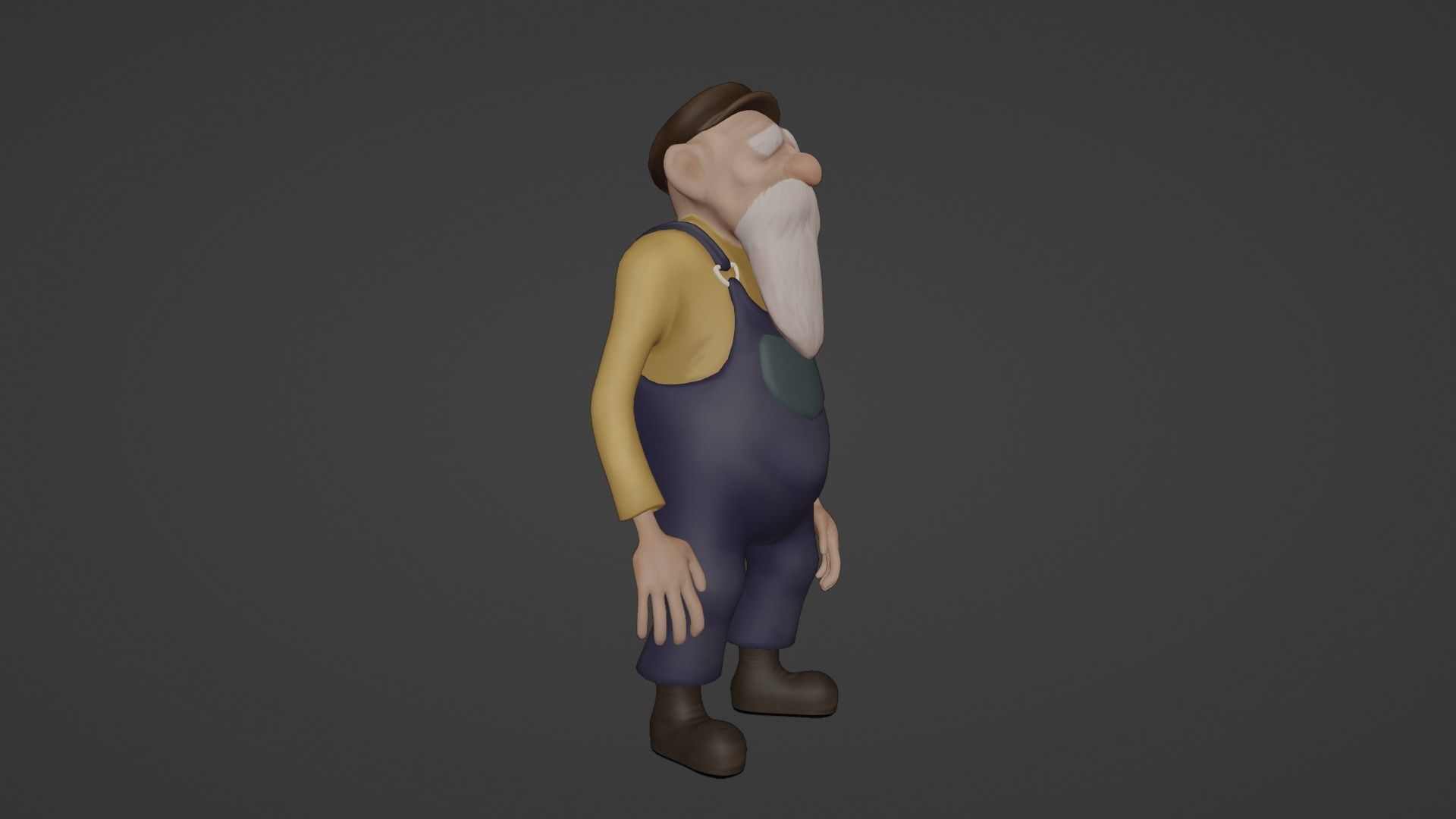 3D model Character Old Man VR / AR / low-poly | CGTrader