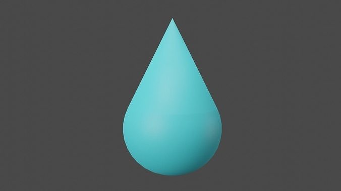 3D model Water Drop VR / AR / low-poly | CGTrader