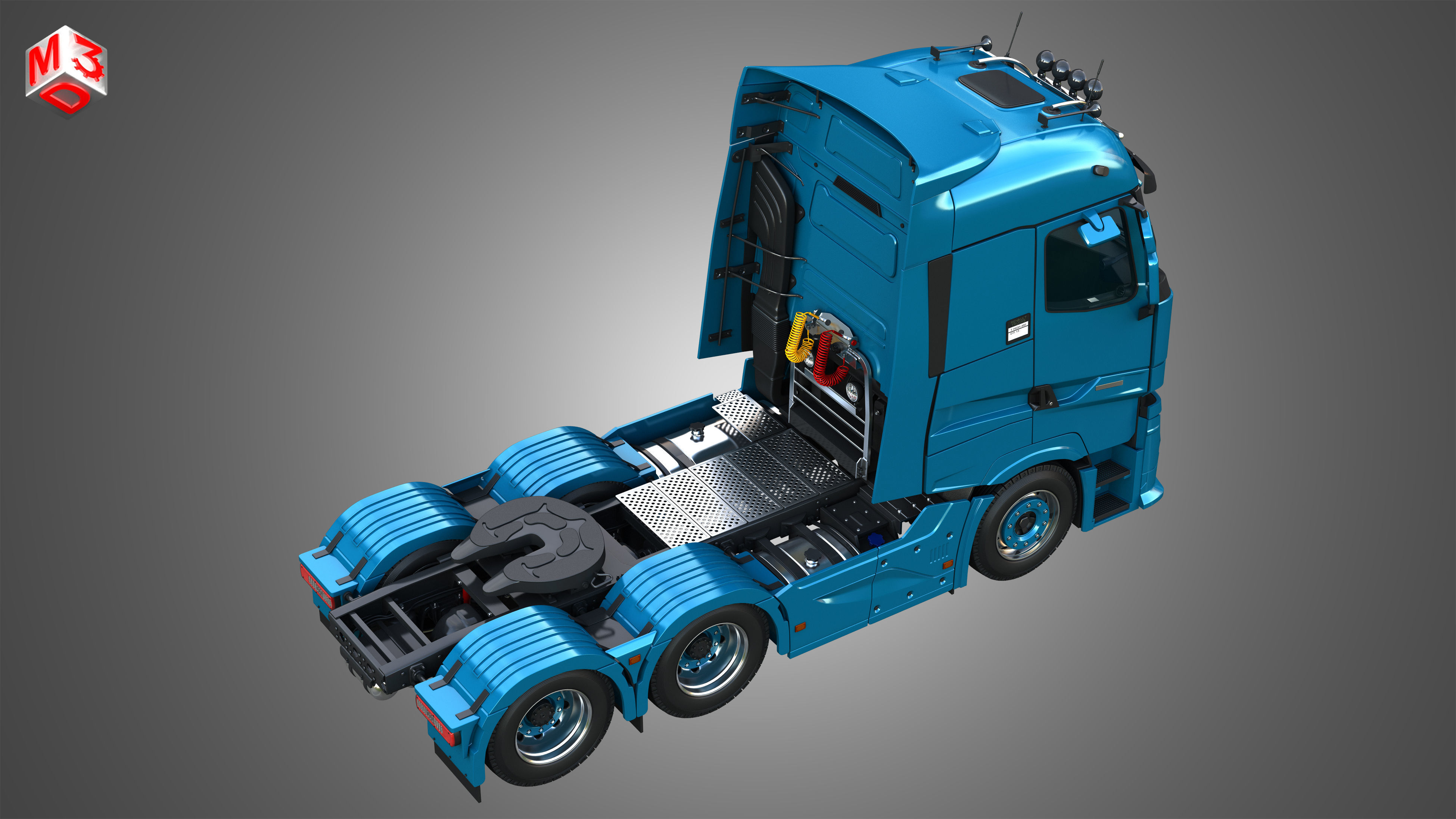 T520 - High Range Truck - 2 Axle 3D model | CGTrader