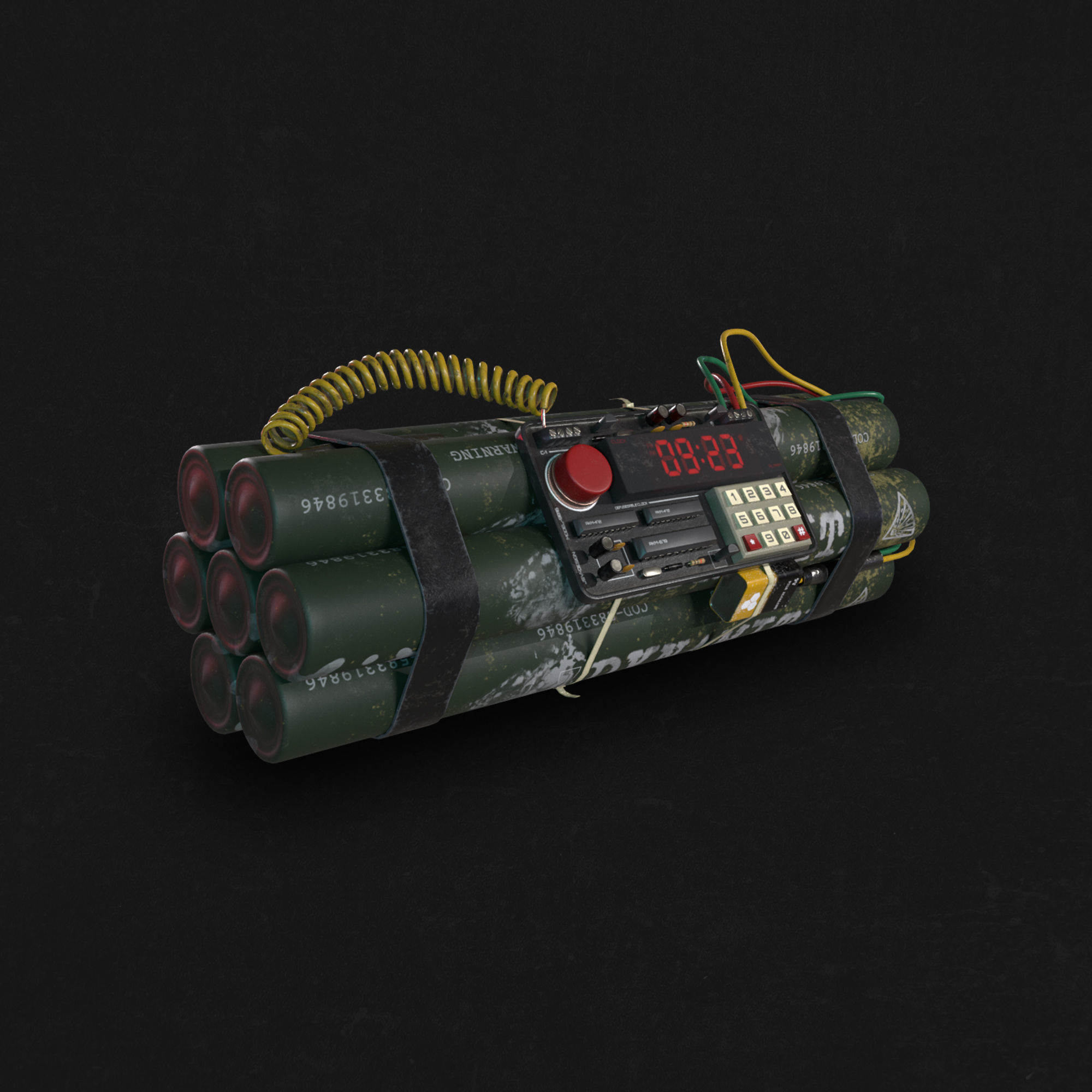 3D model Dynamite Bomb Low-High poly 3D model VR / AR / low-poly | CGTrader