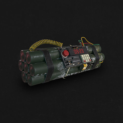 3D model Dynamite Bomb Low-High poly 3D model VR / AR / low-poly | CGTrader