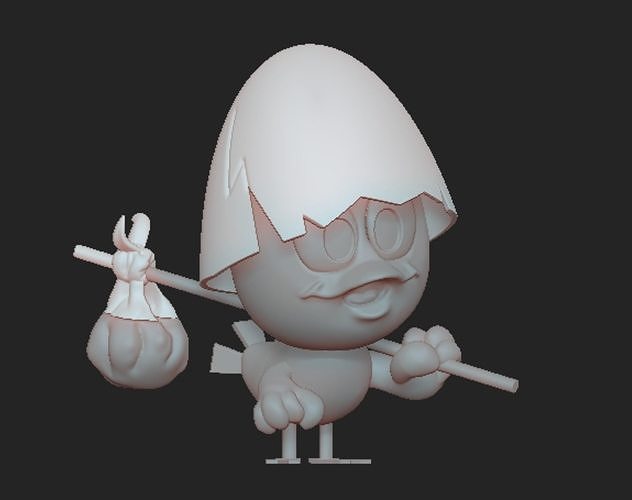 Calimero egg holding stick 3D model 3D printable | CGTrader