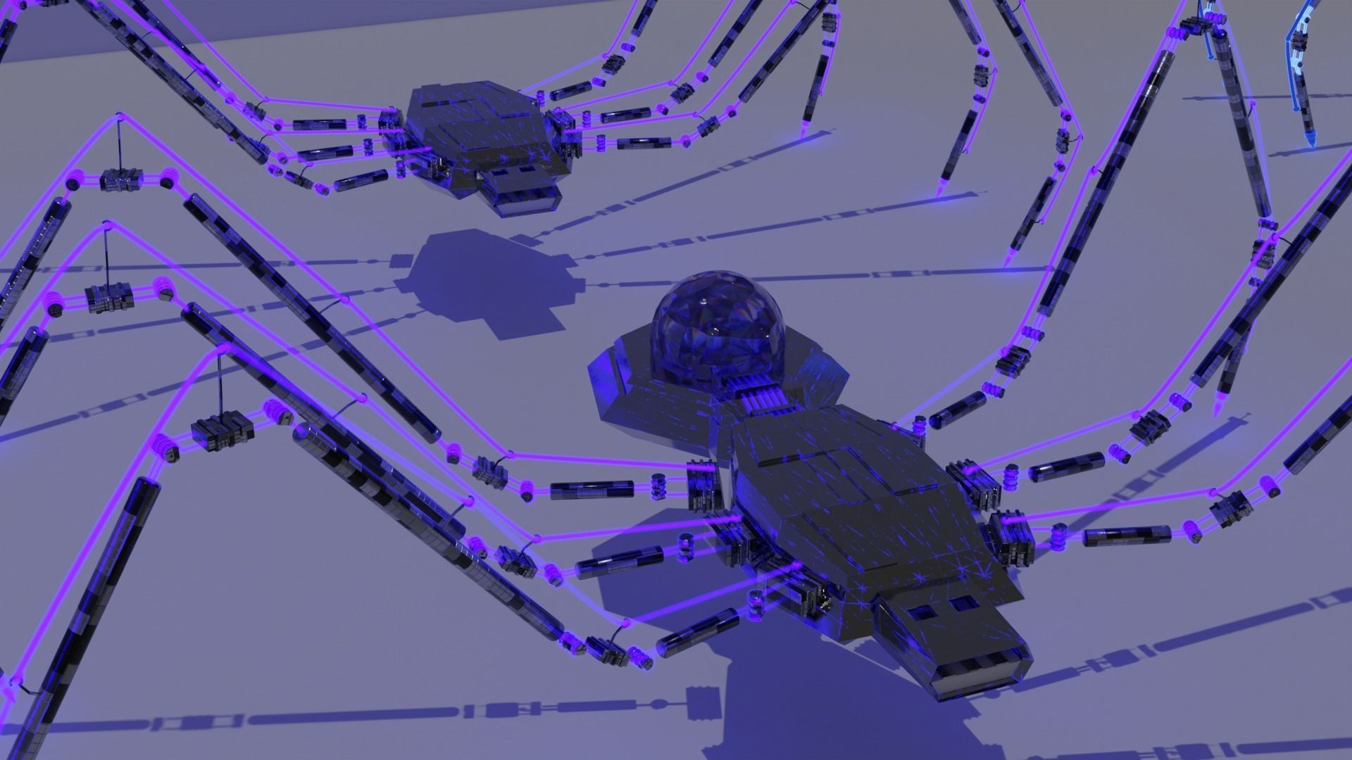 12 usb robot hologram threads and top quality textures free 3D model ...