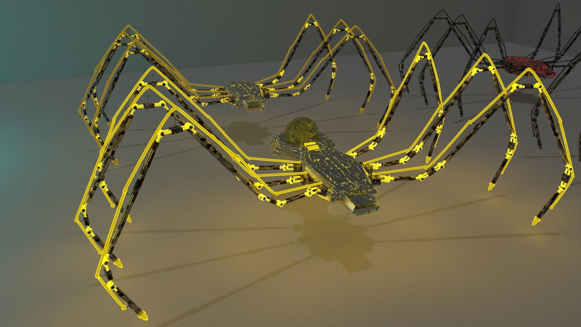 12 usb robot hologram threads and top quality textures free 3D model ...