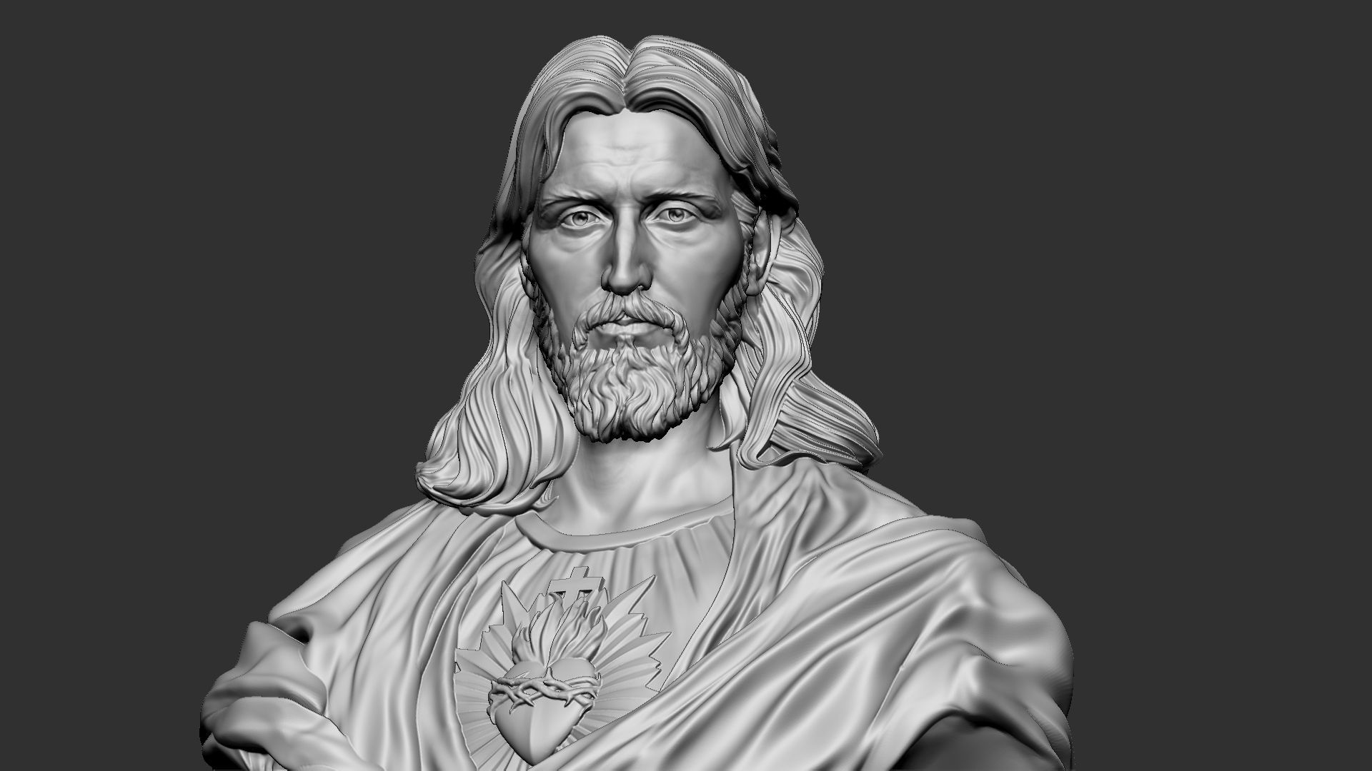 Jesus Bust 02 3D model 3D printable | CGTrader