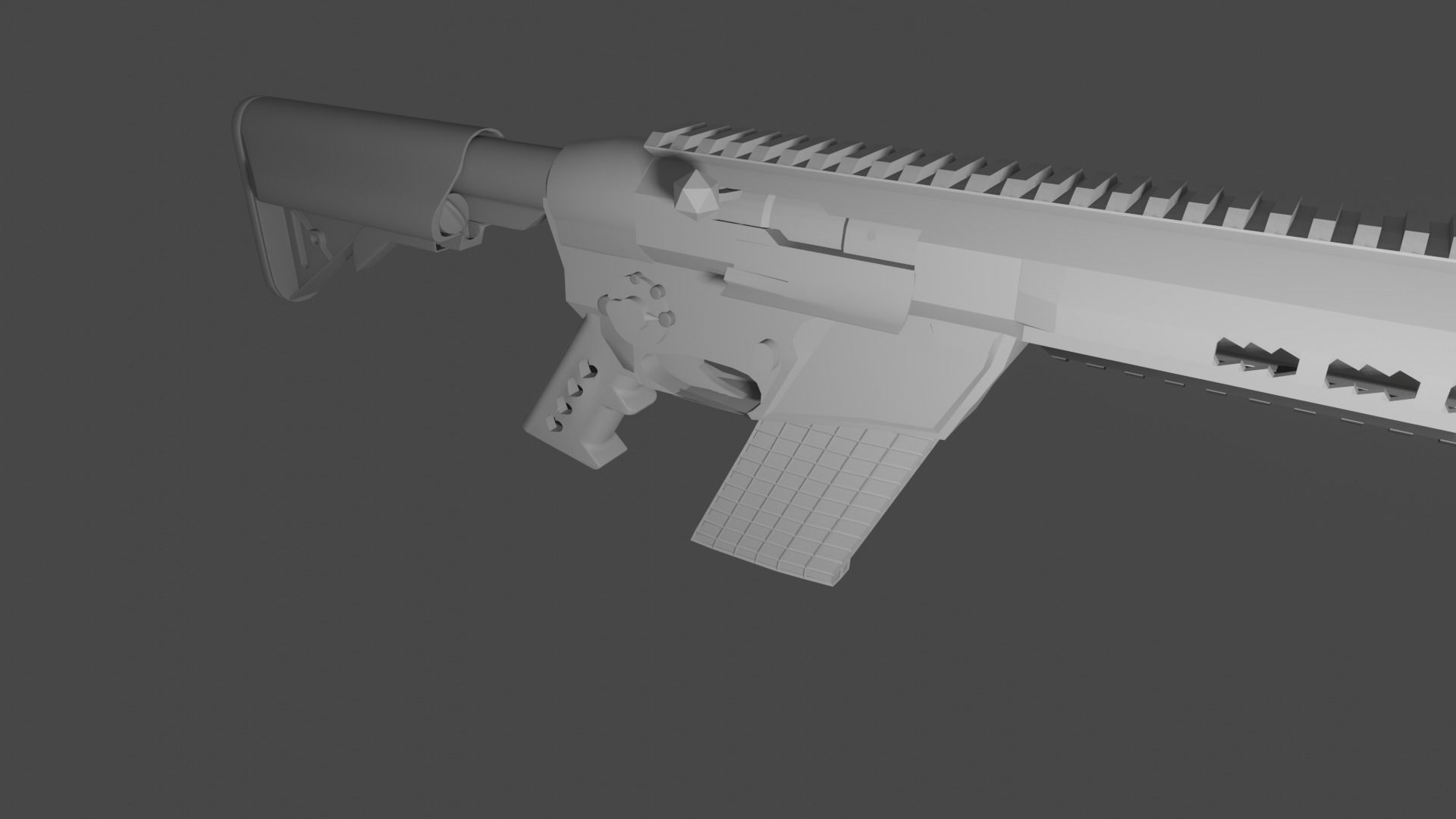 AR-25 sci fi rifle 3D model | CGTrader