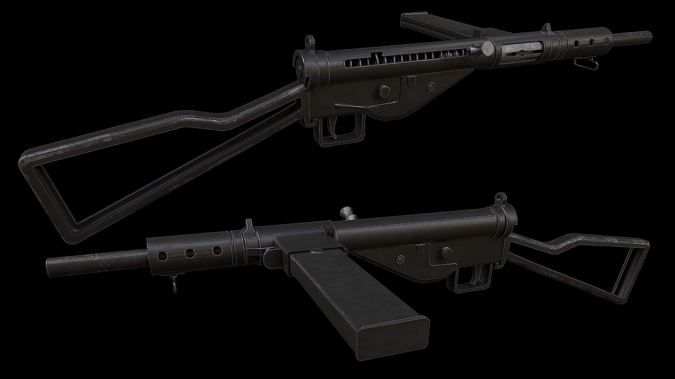 Sten Gun SMG 3D model | CGTrader