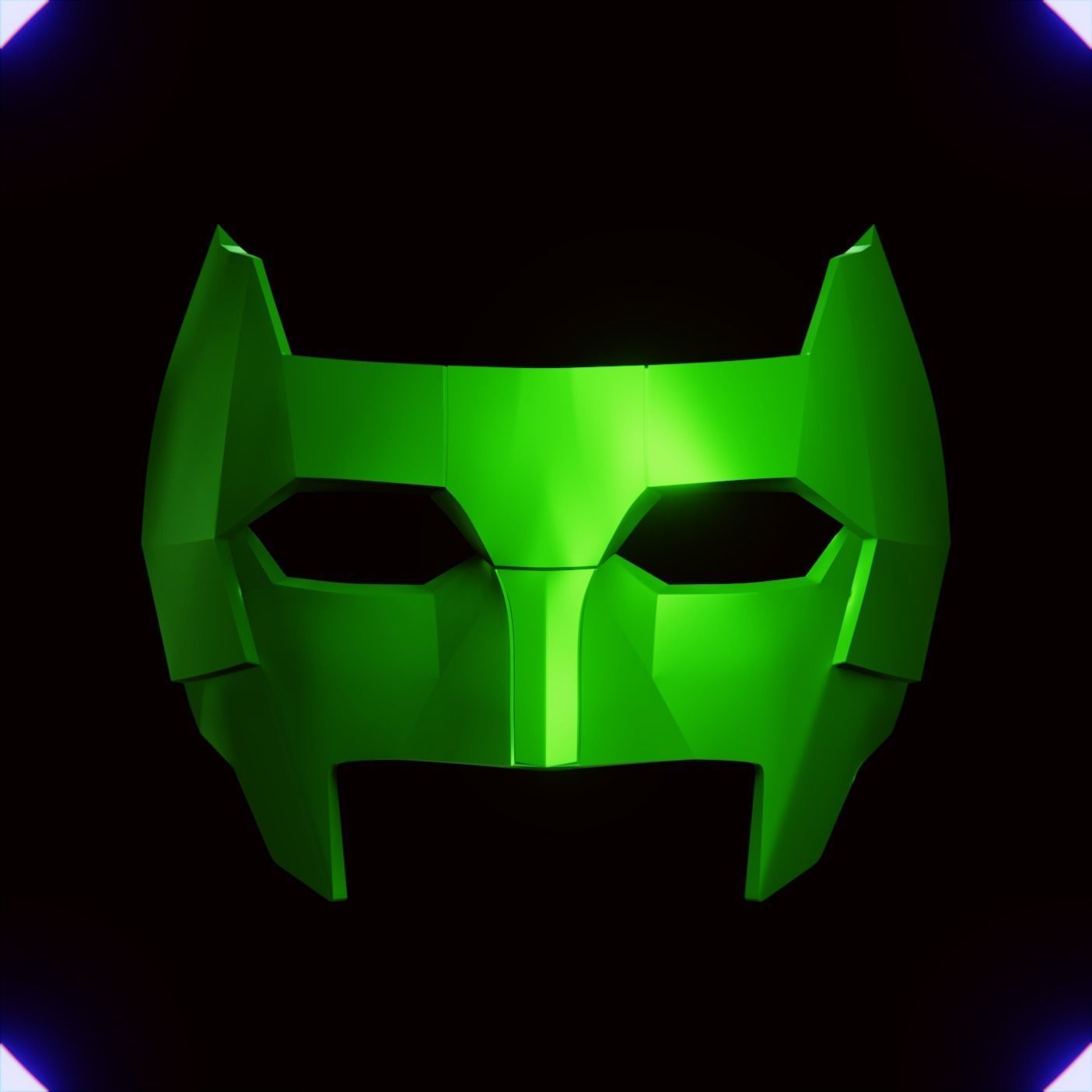 GREEN LANTERN SIMPLE HAL JORDAN MASK 3D model 3D printable | CGTrader