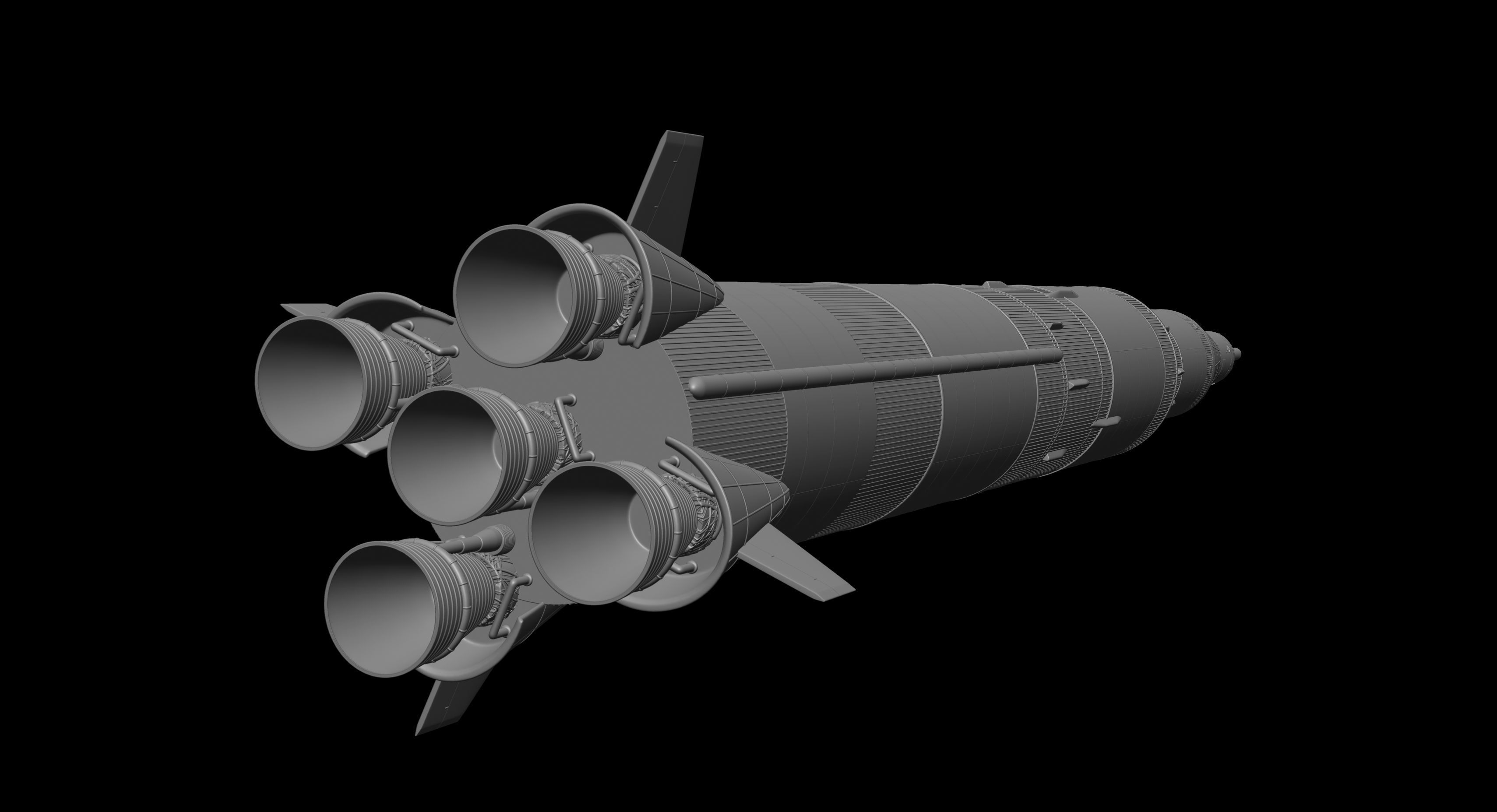 Nasa Saturn V Rocket and Launch Pad 3D model for 3D Printer 3D model 3D printable | CGTrader