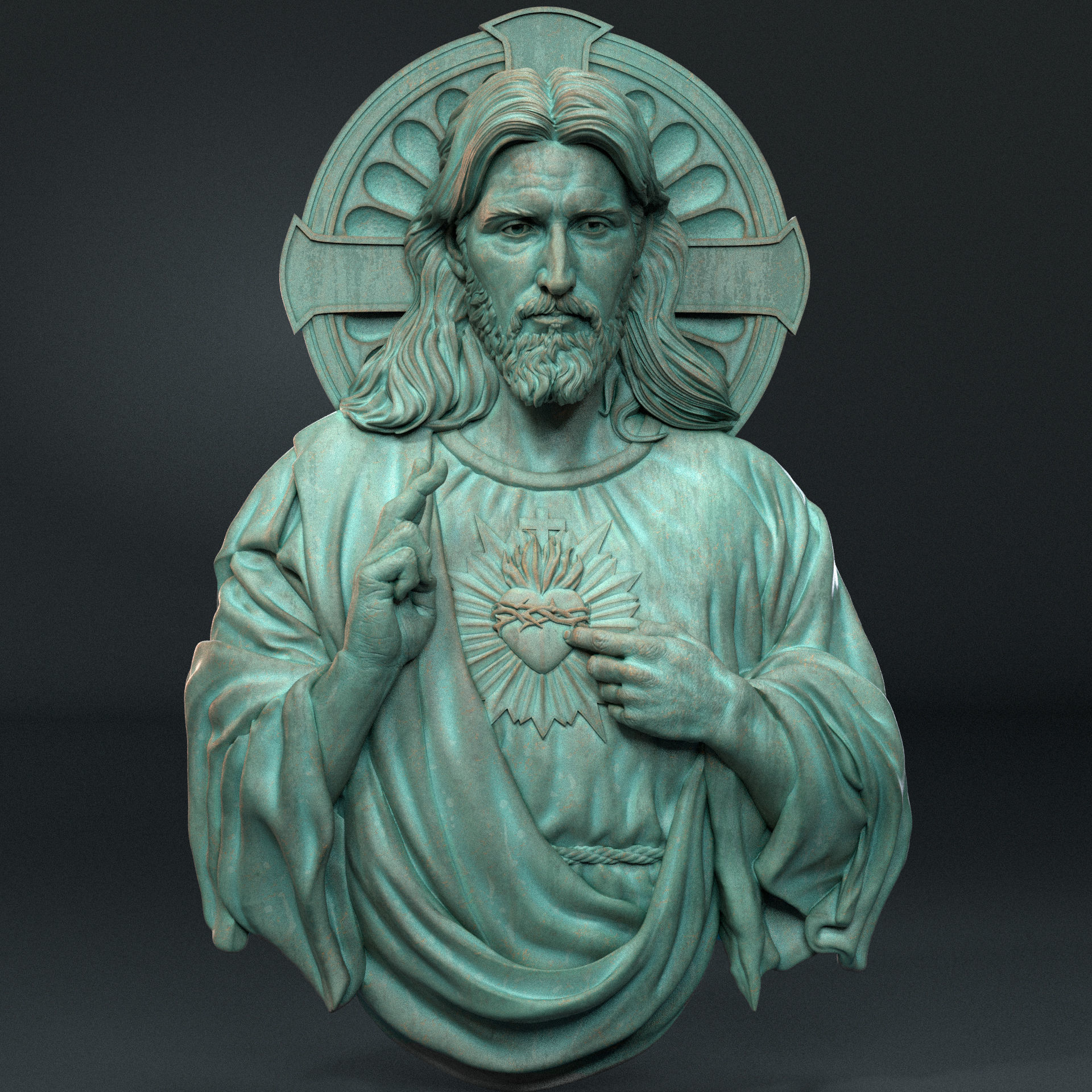 Jesus Relief 03 3D model 3D printable | CGTrader