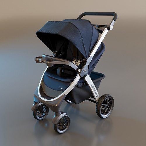 3D model Bravo Baby Stroller VR / AR / low-poly | CGTrader