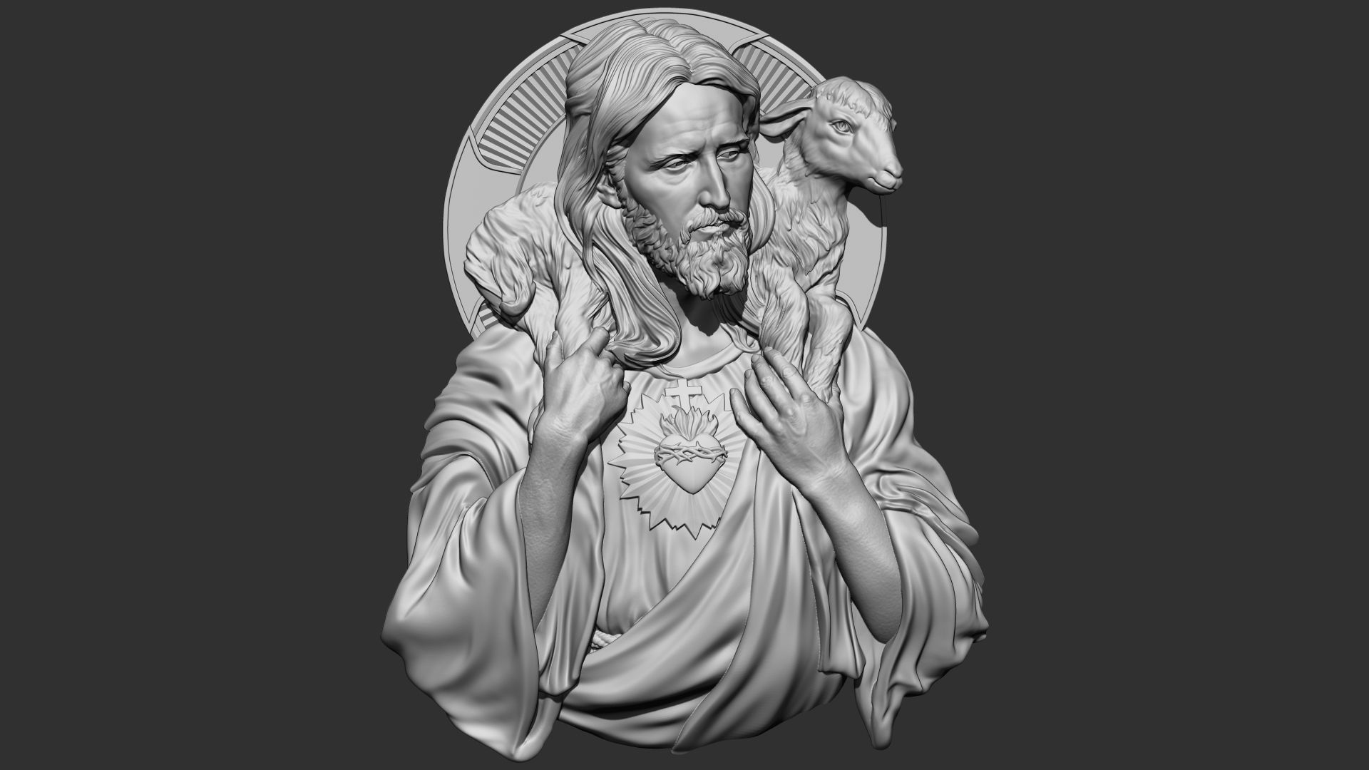 Jesus Relief 04 3D model 3D printable | CGTrader