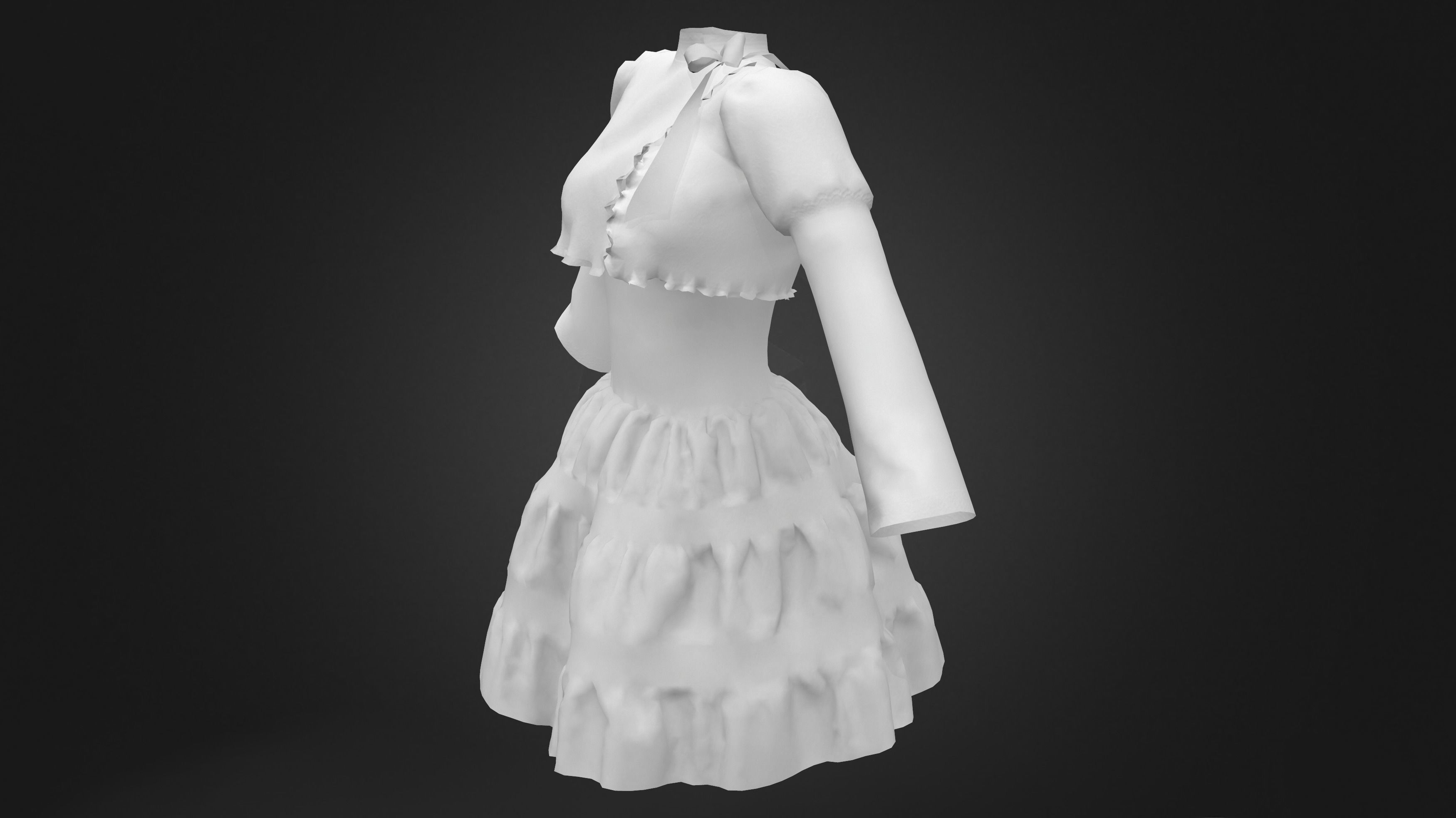 3D model Sweetheart Outfit VR / AR / low-poly | CGTrader