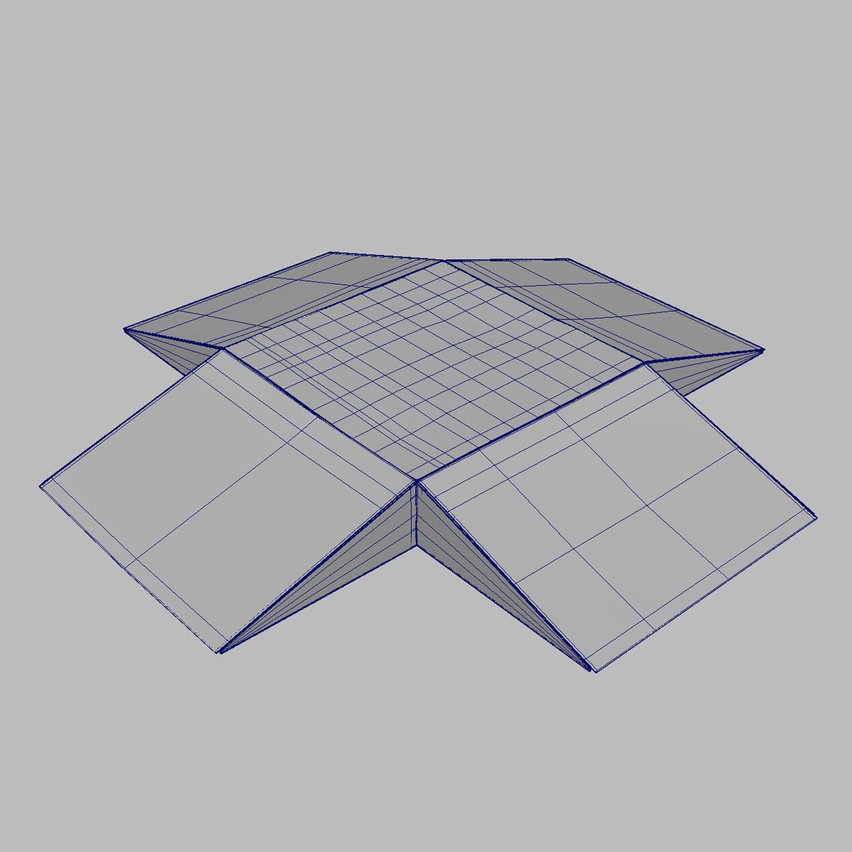 Skate Park - Four Way Ramp 3D model | CGTrader