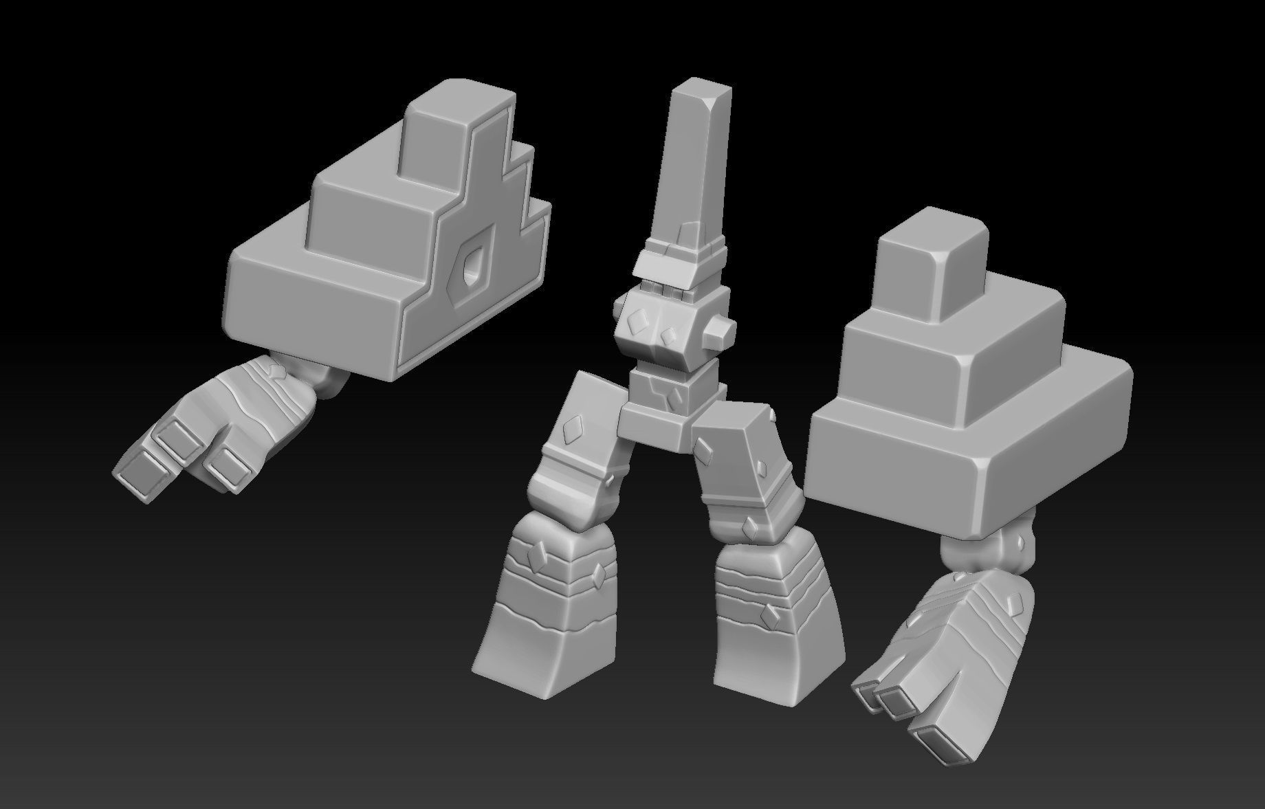 Pokemon Nacli Naclstack Garganacl 3D model 3D printable | CGTrader