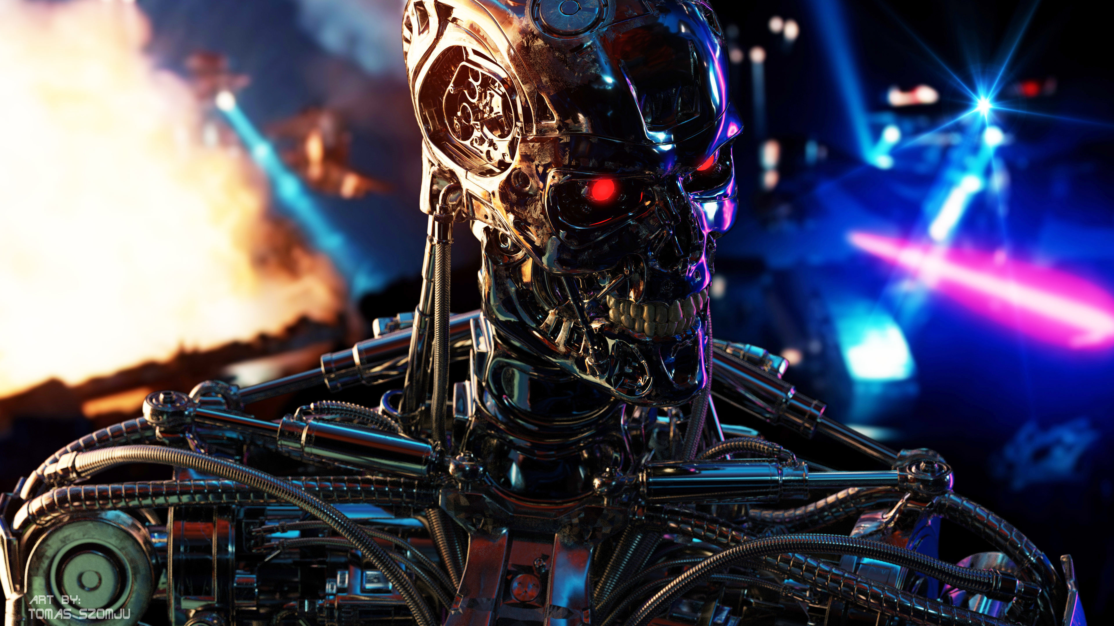 Terminator T800 Salvation Endoskeleton 3D model rigged | CGTrader