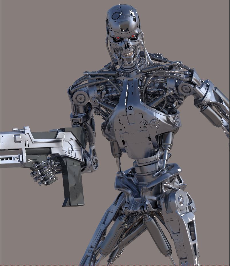 Terminator T800 Salvation Endoskeleton 3D model rigged | CGTrader