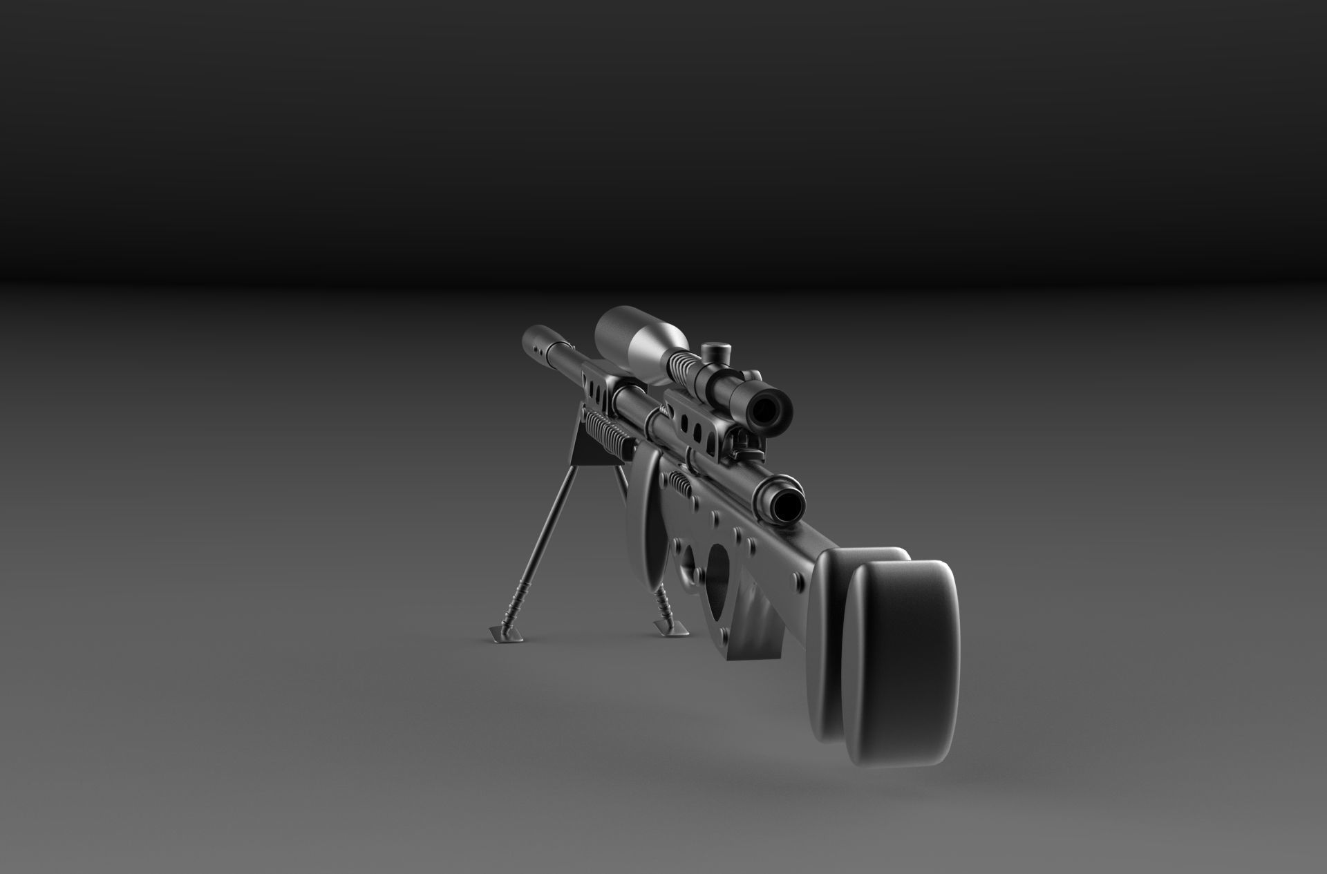 Sniper Riffle 3D model | CGTrader