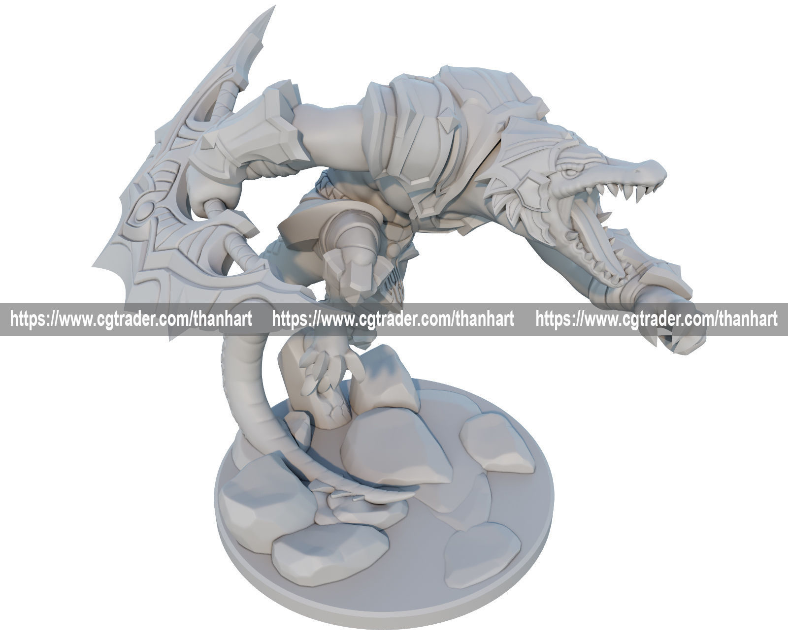 renekton 3D print model from League of Legends 3D model 3D printable ...