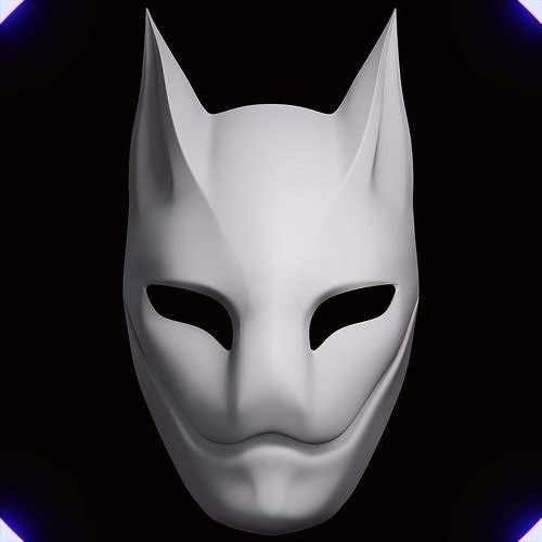 KITSUNE DEMON FOX MASK MASCARA DE ZORRO KITSUNE 3 3D model 3D printable ...