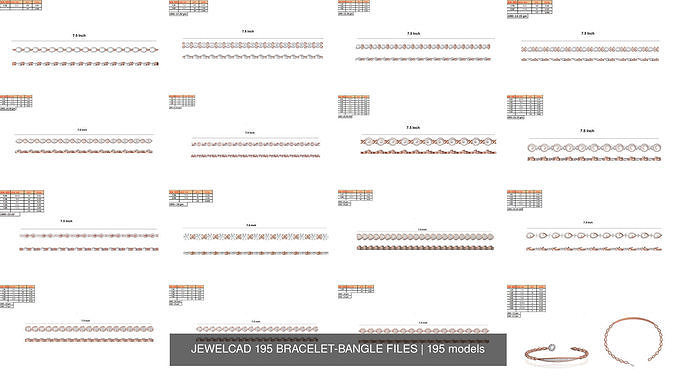 JEWELCAD 195 BRACELET-BANGLE FILES 3D Model Collection | CGTrader