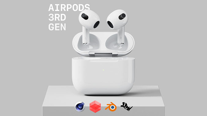 Apple AirPods - 3rd Generation - HQ 3D Model 3D model | CGTrader