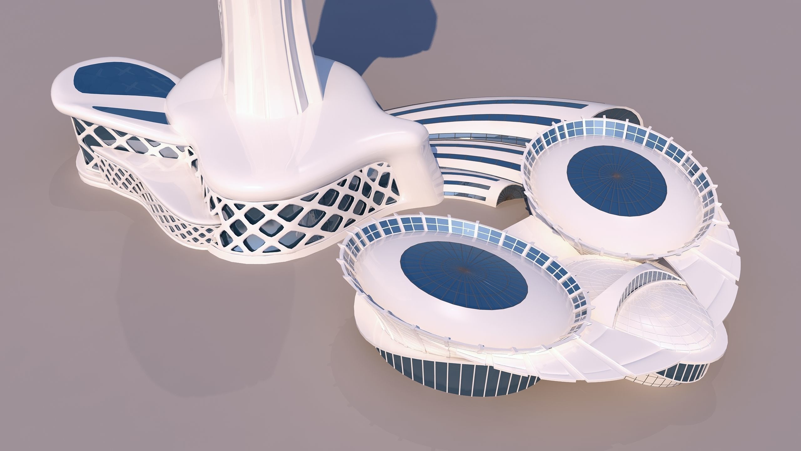 0113 - Organic Skyscraper 3D model | CGTrader