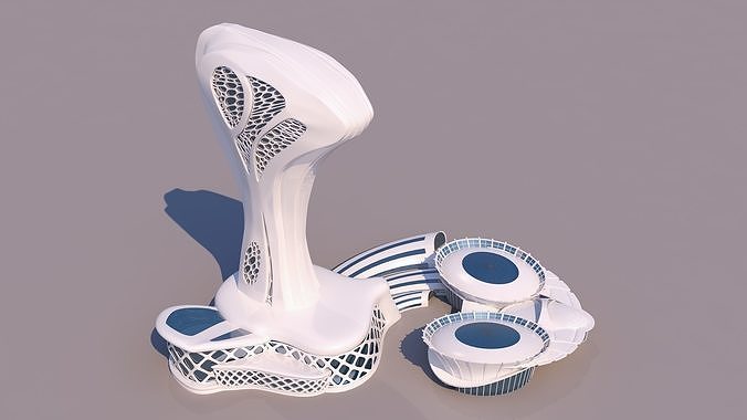 0113 - Organic Skyscraper 3D model | CGTrader