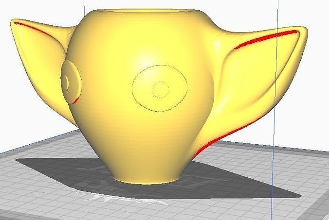 Yellow Pikmin Planter 3D 3D model 3D printable | CGTrader
