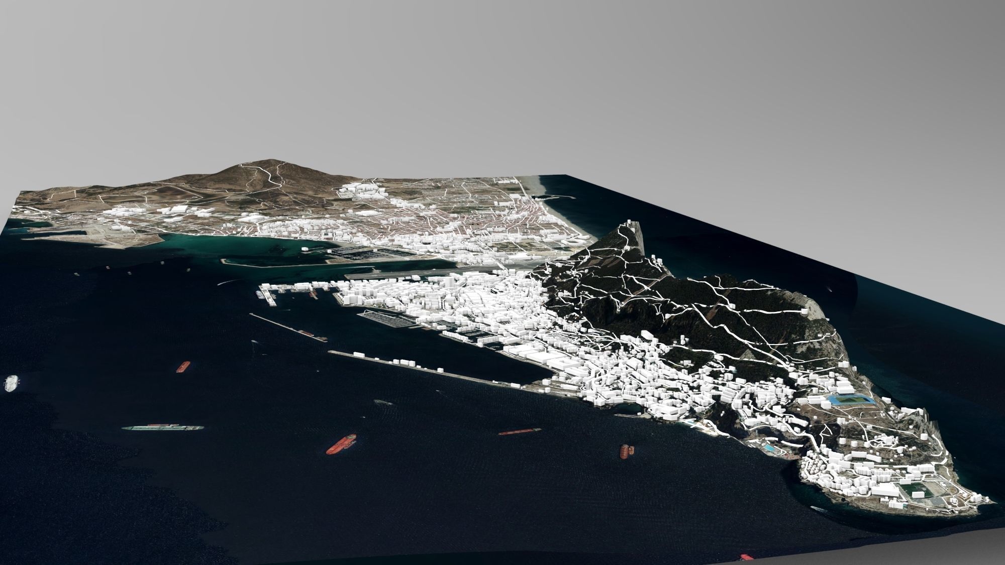 Gibraltar British overseas 3D model | CGTrader
