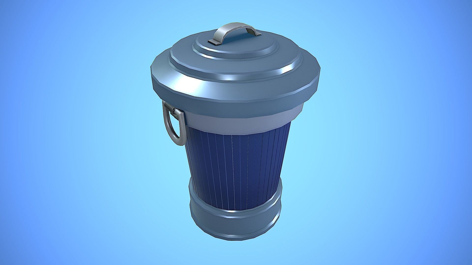 3D model TRASH CAN CARTOON STYLIZED VR / AR / low-poly | CGTrader