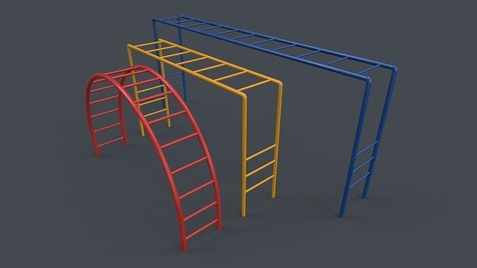 3D model PBR Outdoor Playground Monkey Bars A VR / AR / low-poly | CGTrader