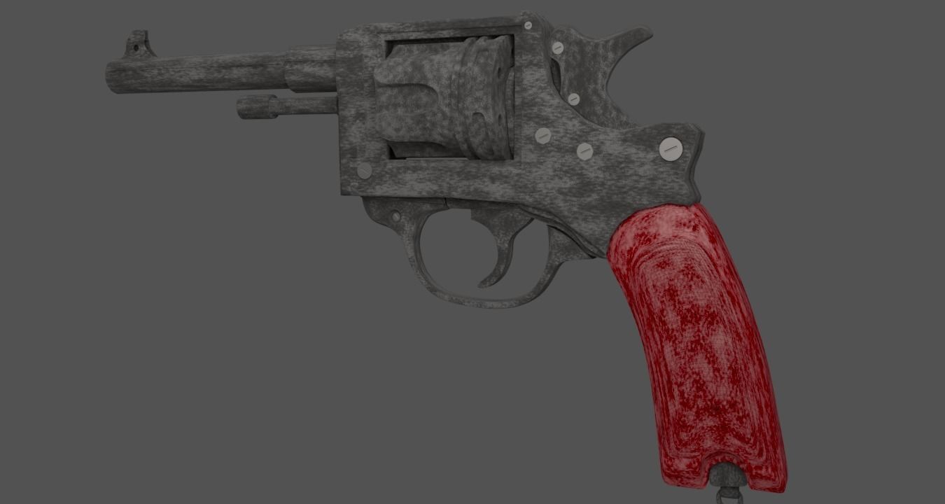 3D model FRENCH REVOLVER 1892 VR / AR / low-poly | CGTrader