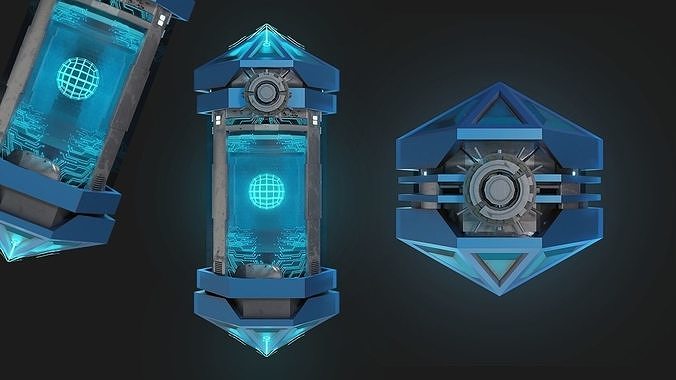 3D Animated Sci Fi Capsule 3D model animated rigged | CGTrader