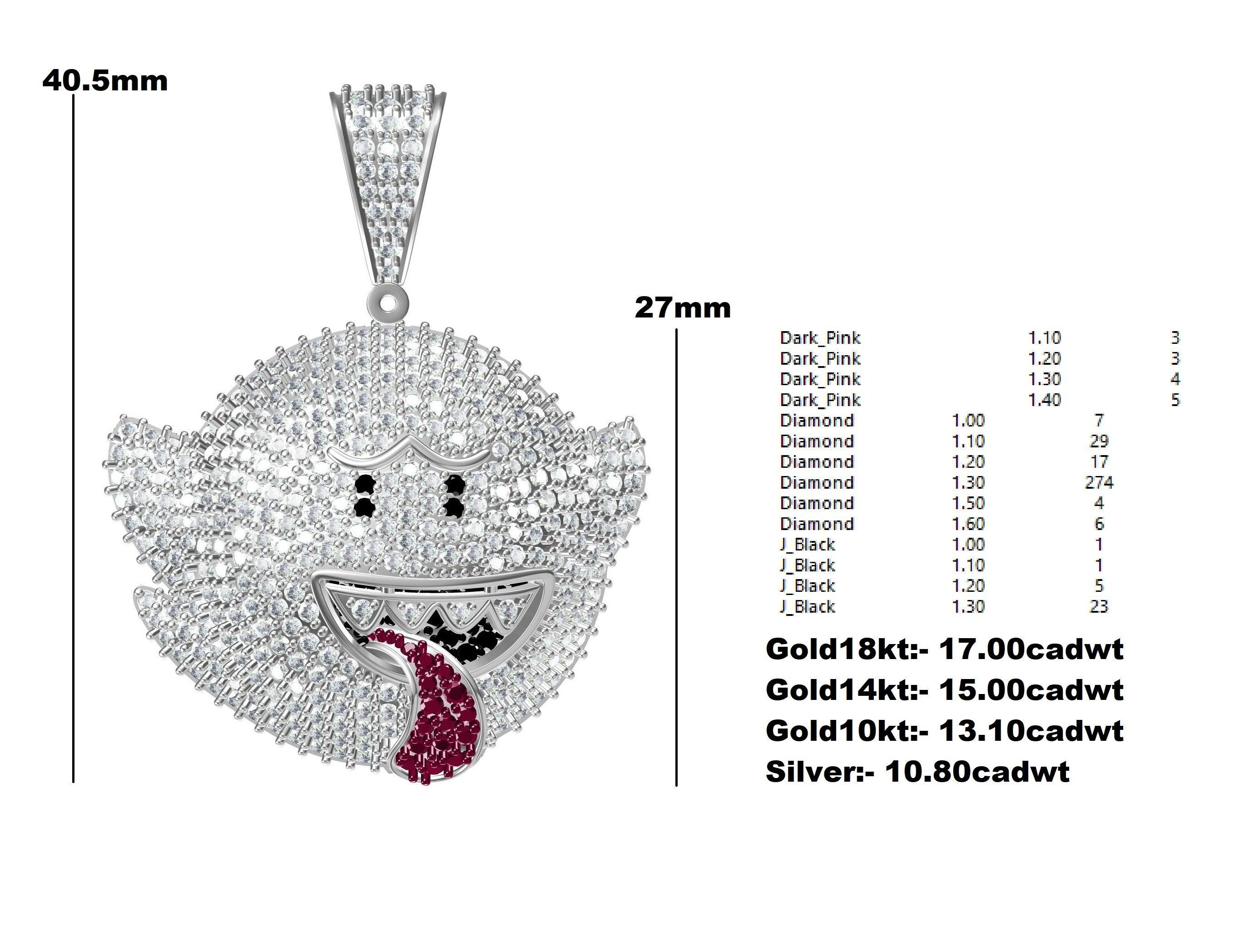 Mario Ghost Diamond Pendant 3D model 3D printable | CGTrader