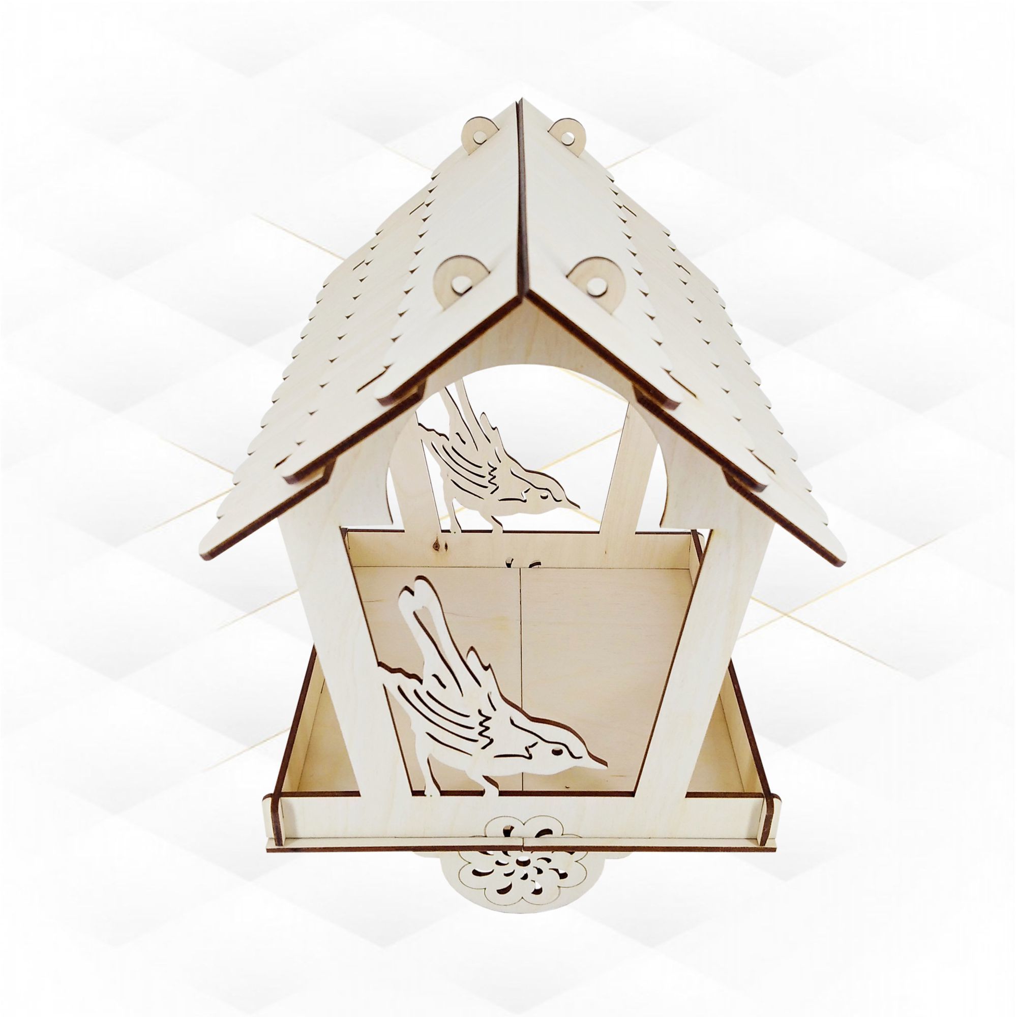 Bird feeders garden decor design for laser cut Birds silhouette 3D ...