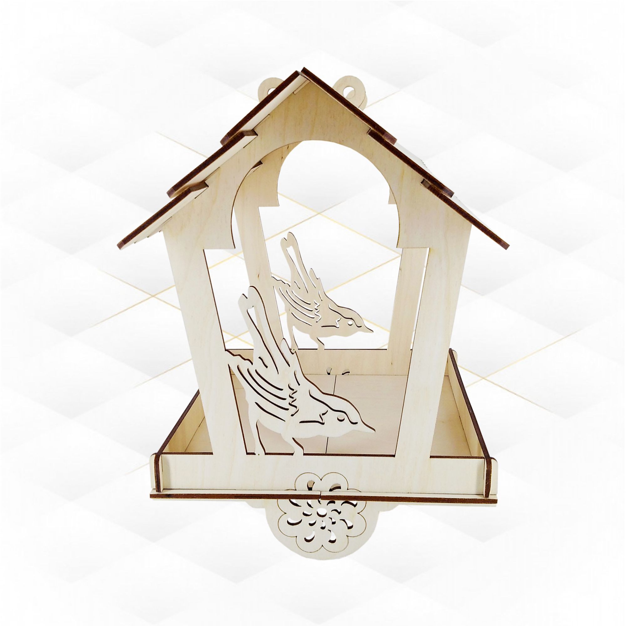 Bird feeders garden decor design for laser cut Birds silhouette 3D ...
