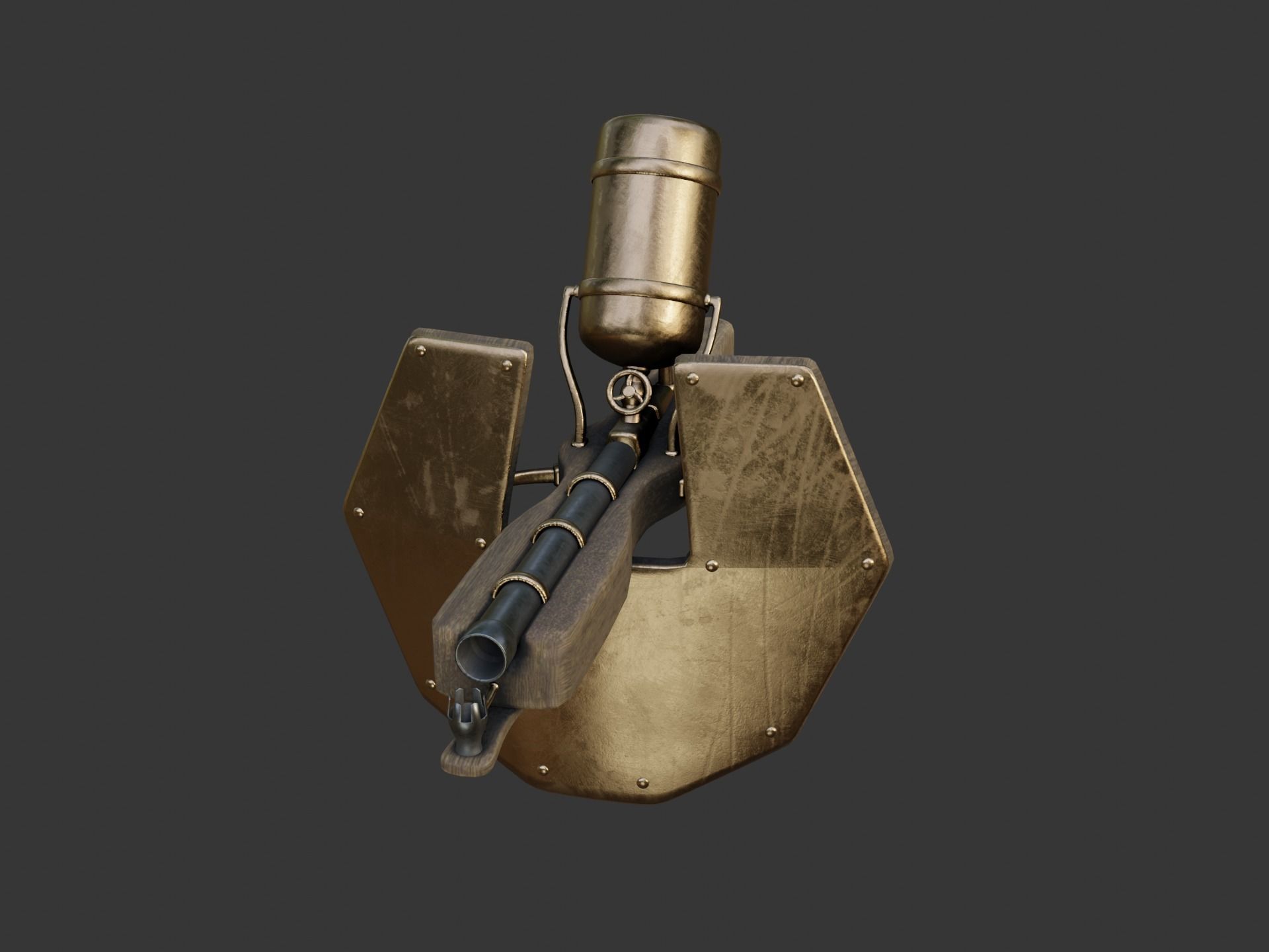 3D model Flamethrower in medieval style VR / AR / low-poly | CGTrader