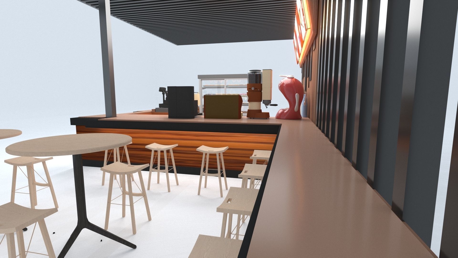 Stall Coffee 3D model | CGTrader
