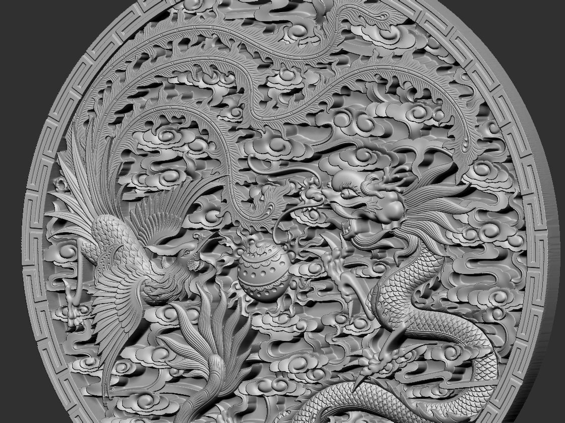 Dragon and Phoenix 3D model 3D printable | CGTrader