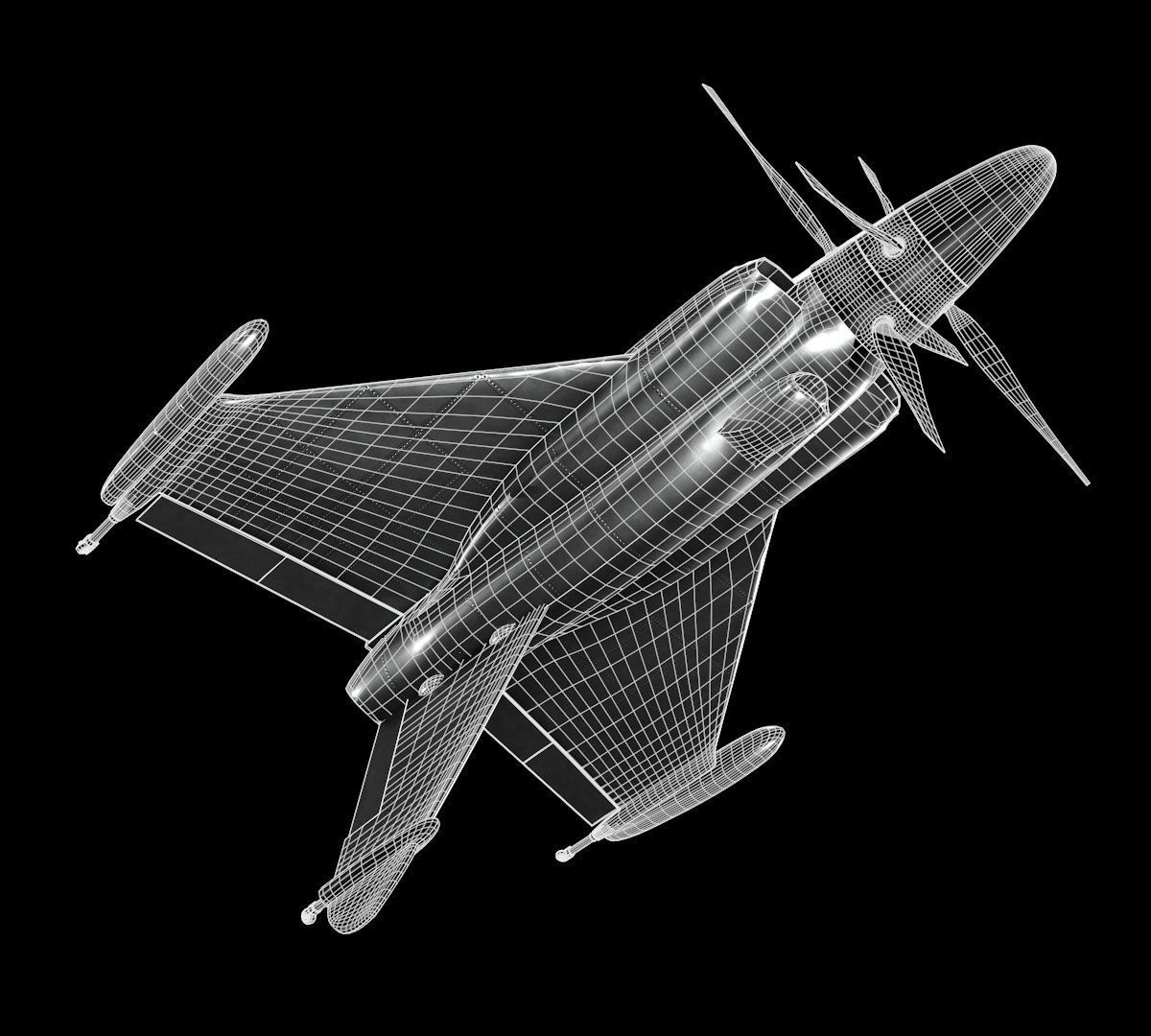 3D model Convair XFY-1 Pogo VR / AR / low-poly | CGTrader