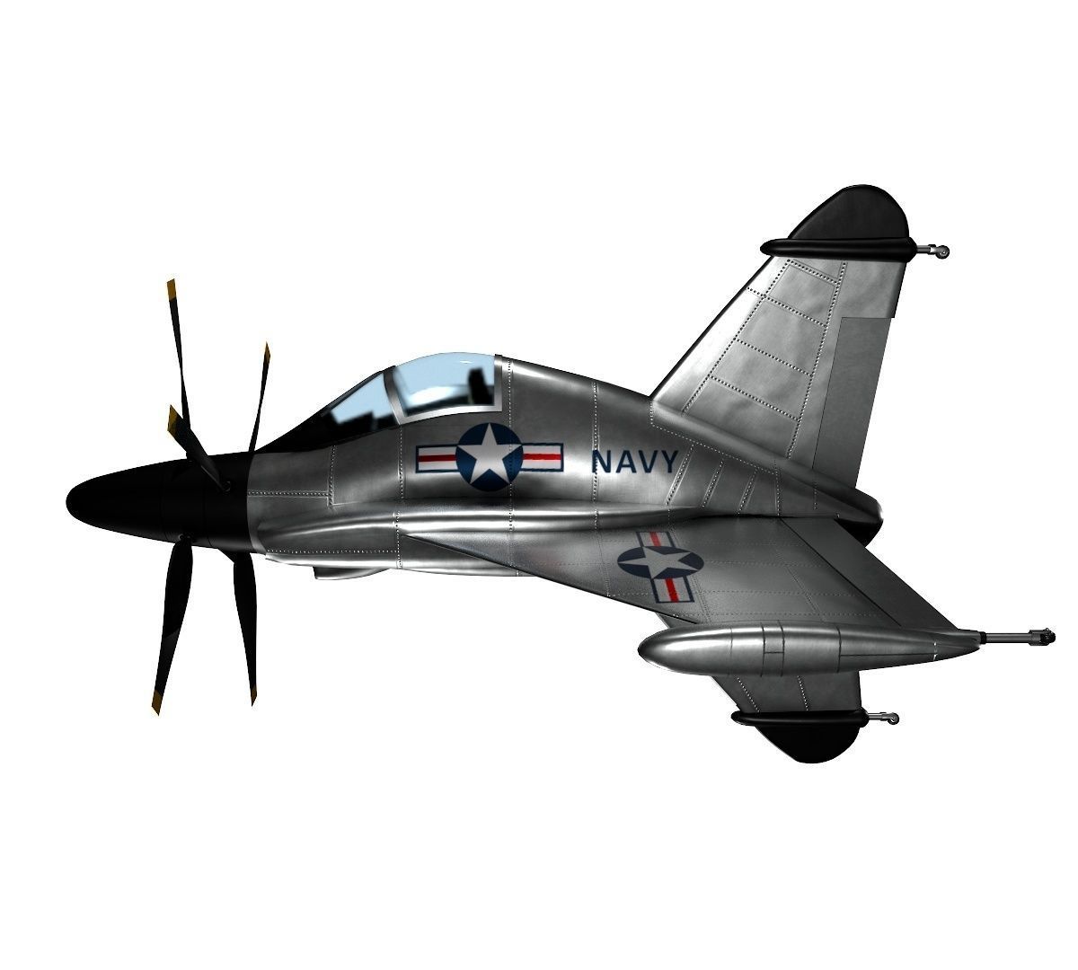 3D model Convair XFY-1 Pogo VR / AR / low-poly | CGTrader