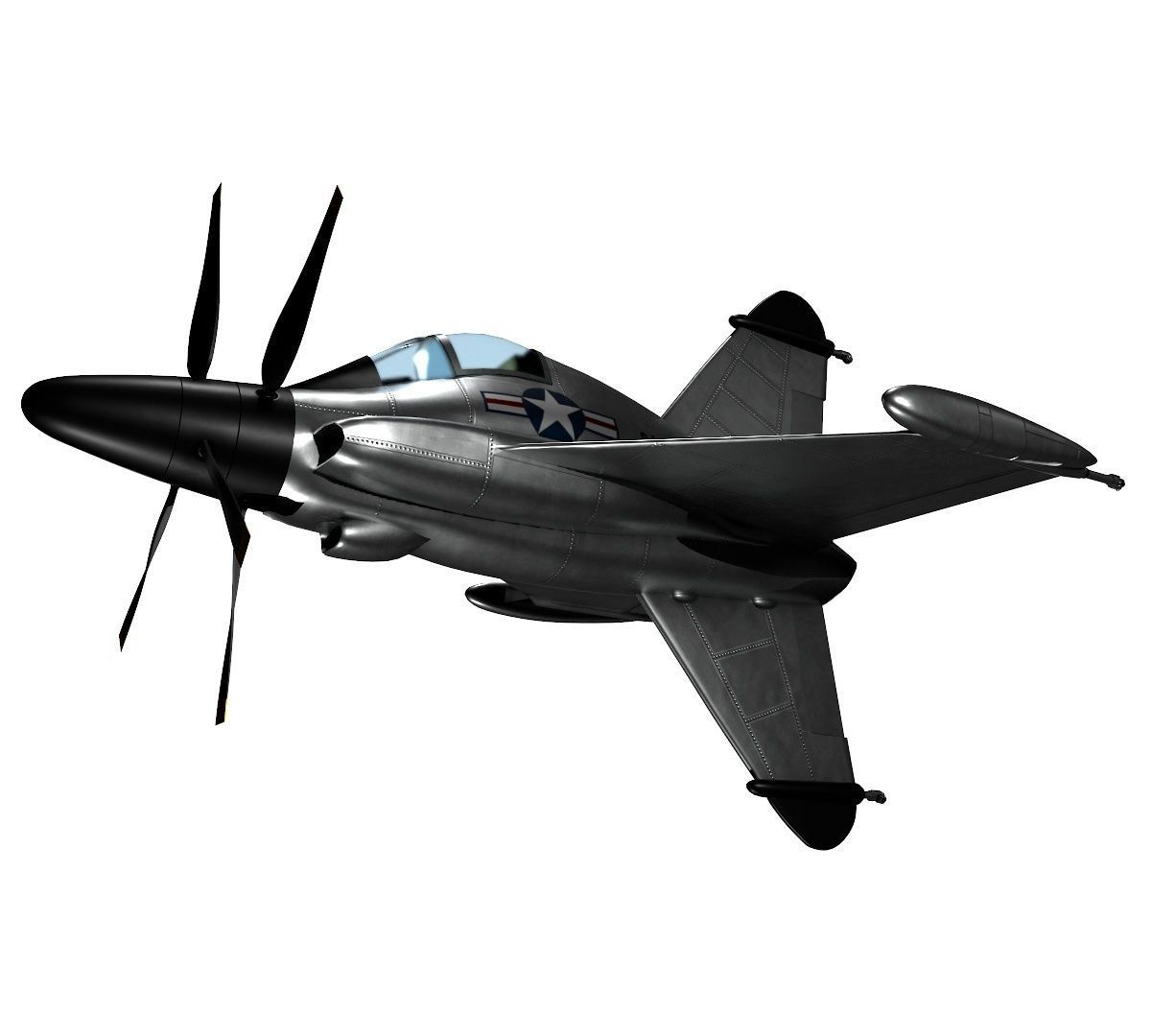 3D model Convair XFY-1 Pogo VR / AR / low-poly | CGTrader