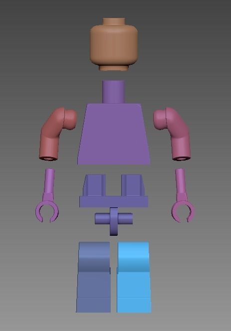 LEGO minifig base 3D model 3D printable | CGTrader