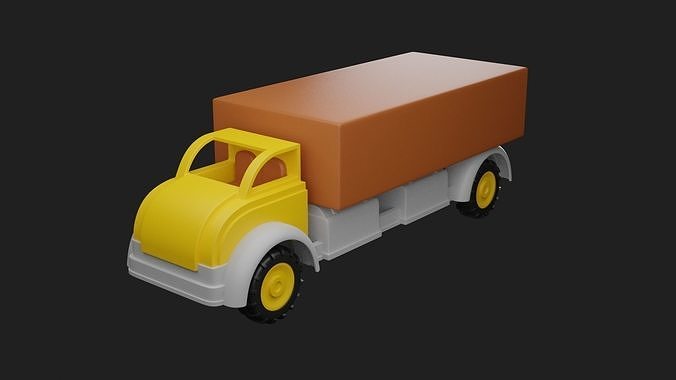 Truck Toy 3D Model 3D model 3D printable | CGTrader