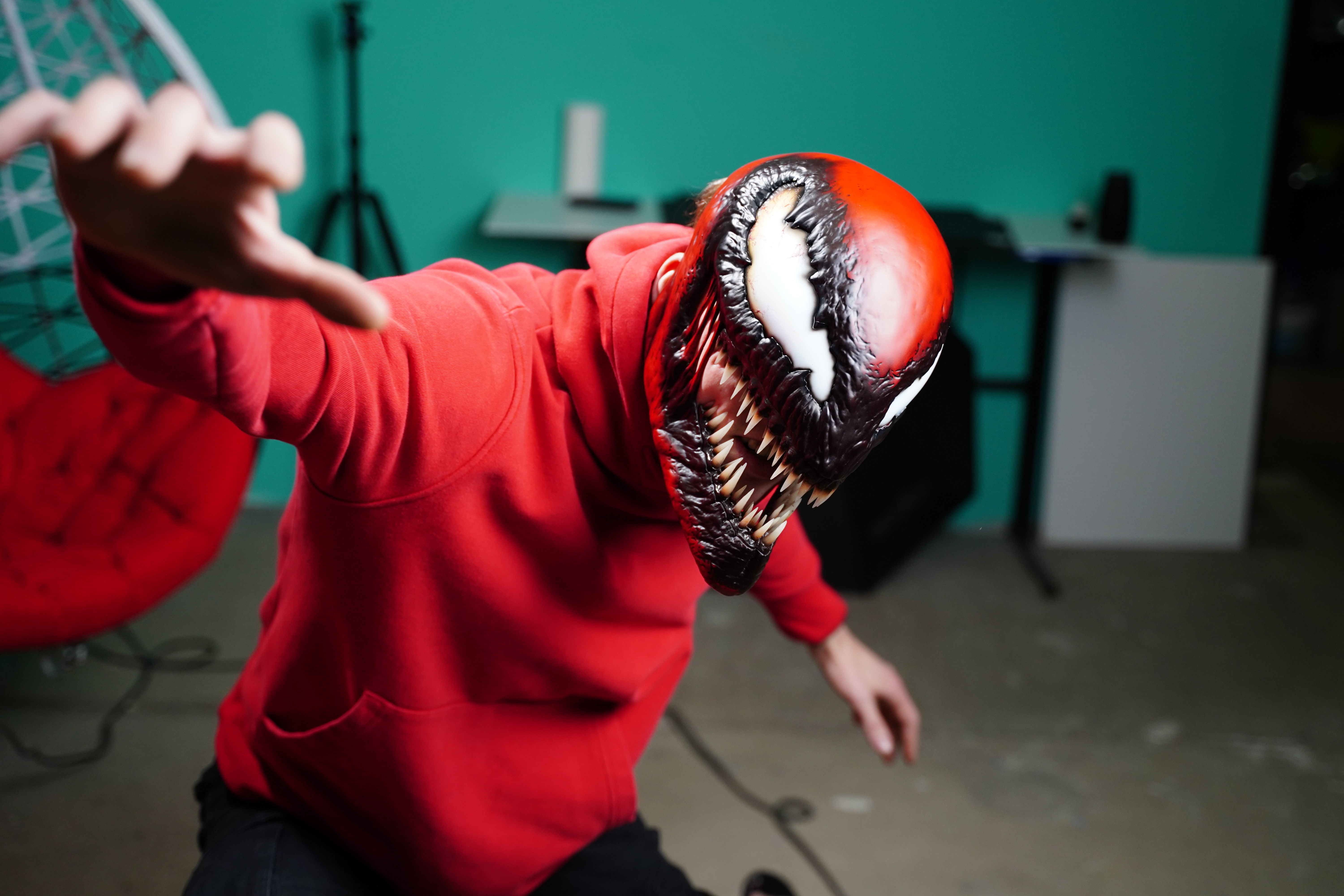 Carnage mask form Venom2 Let There be Carnage Full Face Hallowen 3D ...