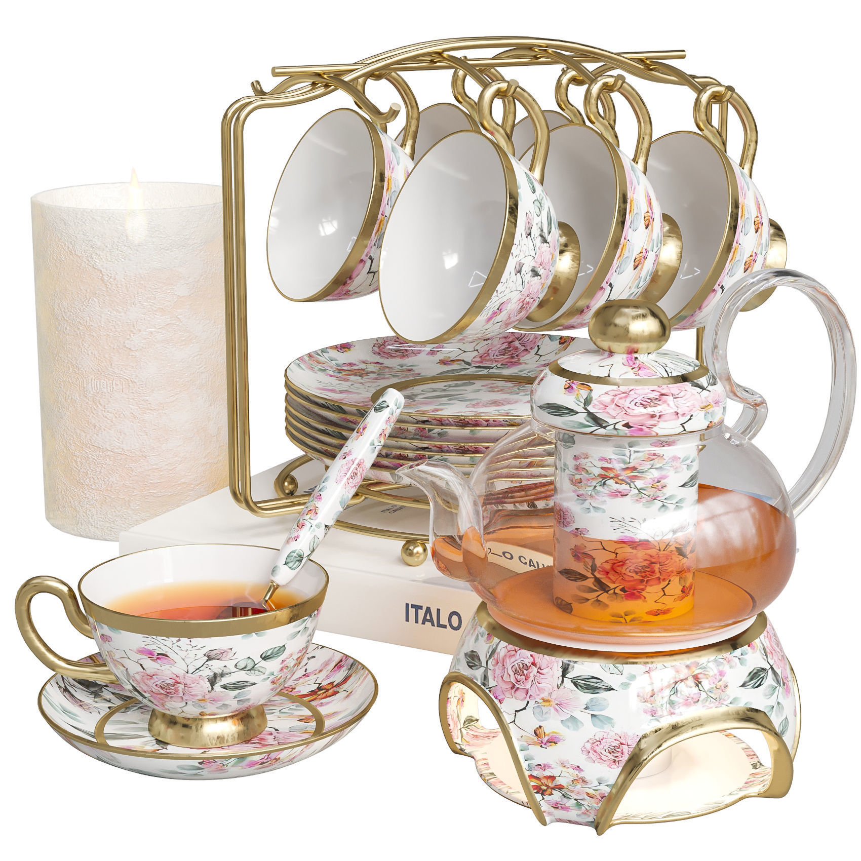 Classic tableware collection 3D model | CGTrader